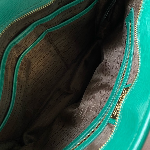 Ralph Lauren | Bags | Ralph Lauren Sloan Street Tote In Green Leather ...